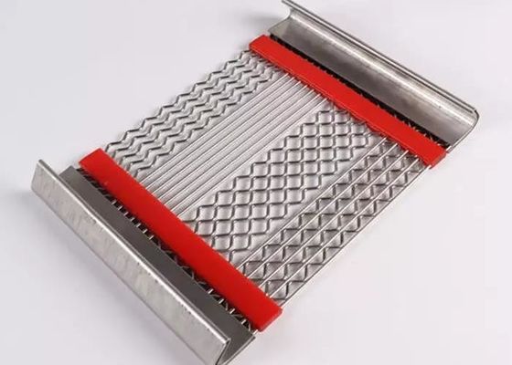 Quarry Self Cleaning Wire Mesh Diameter 0.8mm-12.7mm With Pu Strip