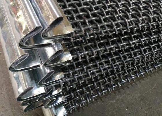 High Tensile Crimping Steel Screen Mesh Cloth For Crushed Stone 100mm ...