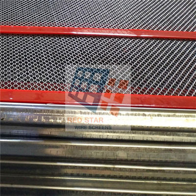 Poly Strip Steel Screen Mesh Opening D H S Type 0.50-6.00mm Wire Diameter