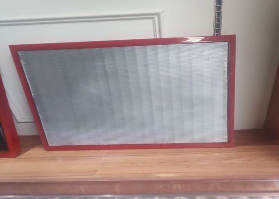 Mining Wedge Wire Screen Low Pressure Loss 0.02mm-12.7mm Opening Range