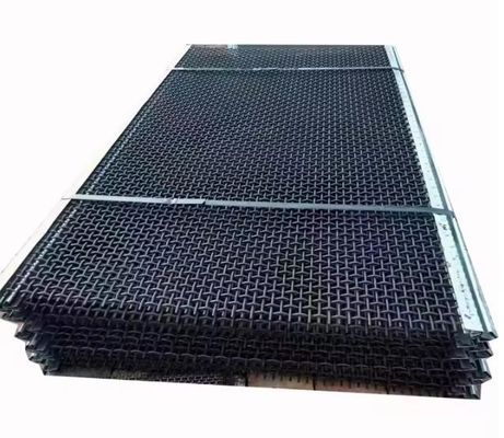 Quarry Rock Square Hole Crimped Wire Mining Screen Mesh