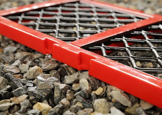 Poly Strip Steel Screen Mesh Opening D H S Type 0.50-6.00mm Wire Diameter