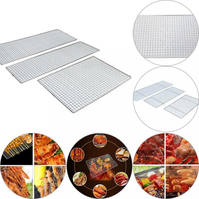 L350mm Square 316 Stainless Steel Bbq Grill Mesh