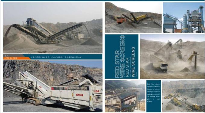 Square Aperture Sizes Ranging 0.5 - 152.4mm Aggregate Screen Mesh for ...